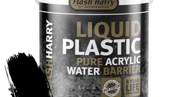 Flash Harry – Liquid Plastic Acrylic – 5L – Black | Durable Waterproof ...