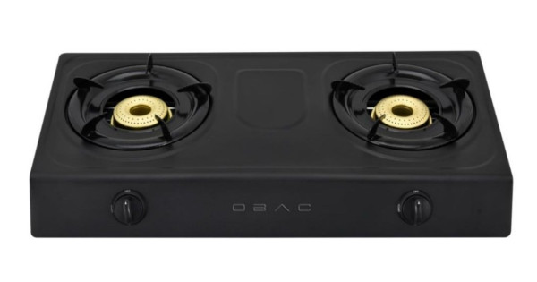 Obac - 2 Burner Table Top Cooker Black - OB2050BK