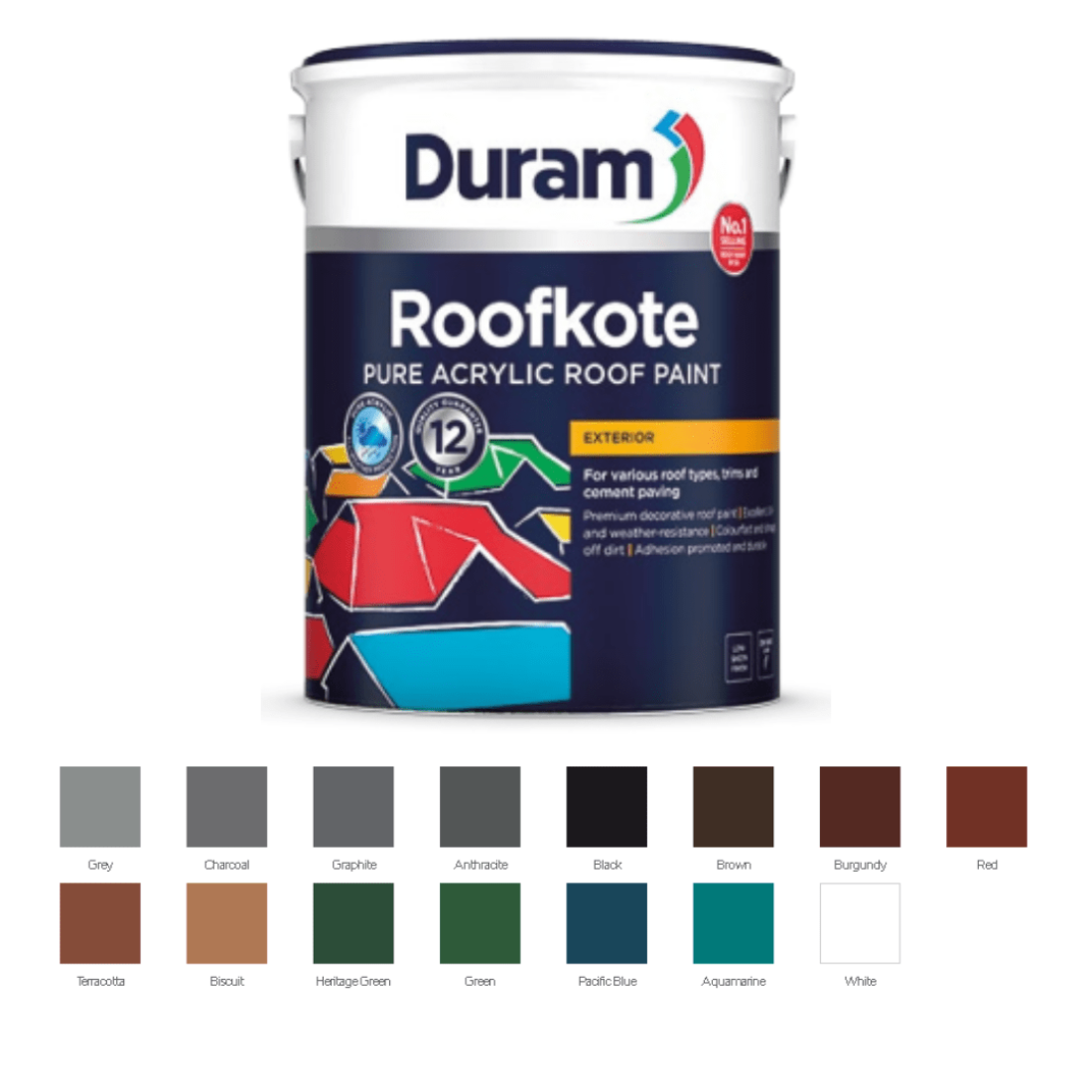 Duram Roofkote 20L - Green | Durable Weather-Resistant Roof Coating