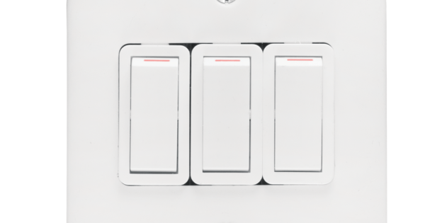 Crabtree 3 Lever 1 Way Switch (7375P) | Reliable Multi-Circuit Switch