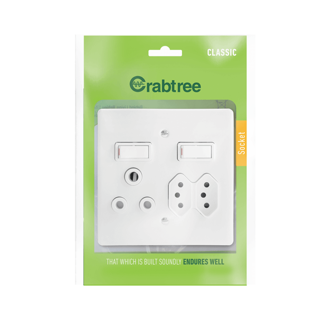 Crabtree Combo Socket Monoblock (18017/101) | Multi-Plug Electrical Socket