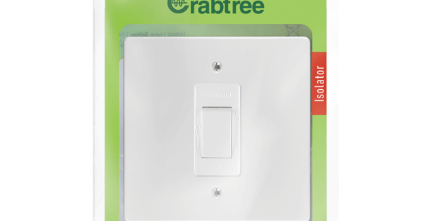 Crabtree Isolator Cover Double Pole 60A (18111/101) | Heavy-Duty ...