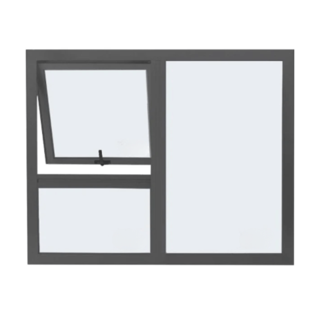 Aluminium Window Top Hung - Charcoal - PT129