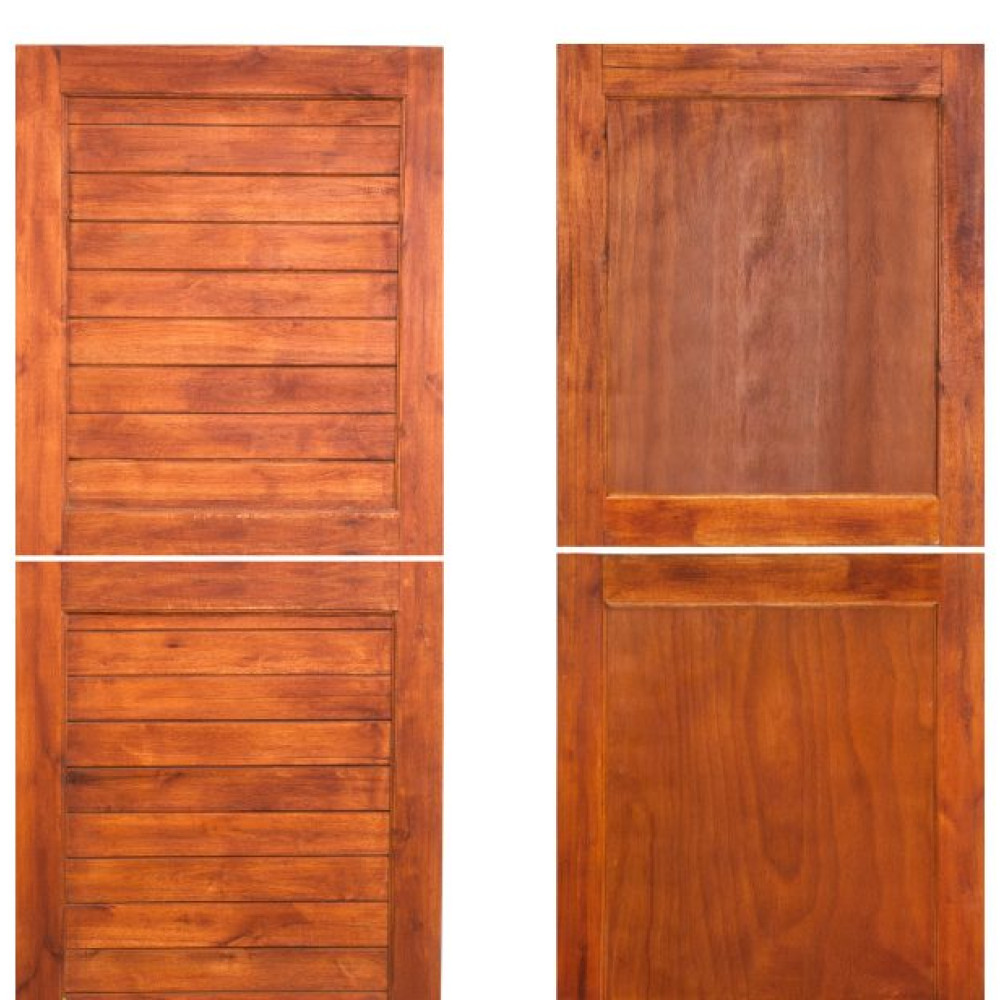 Door Pine - Back To Back - Stained Stable