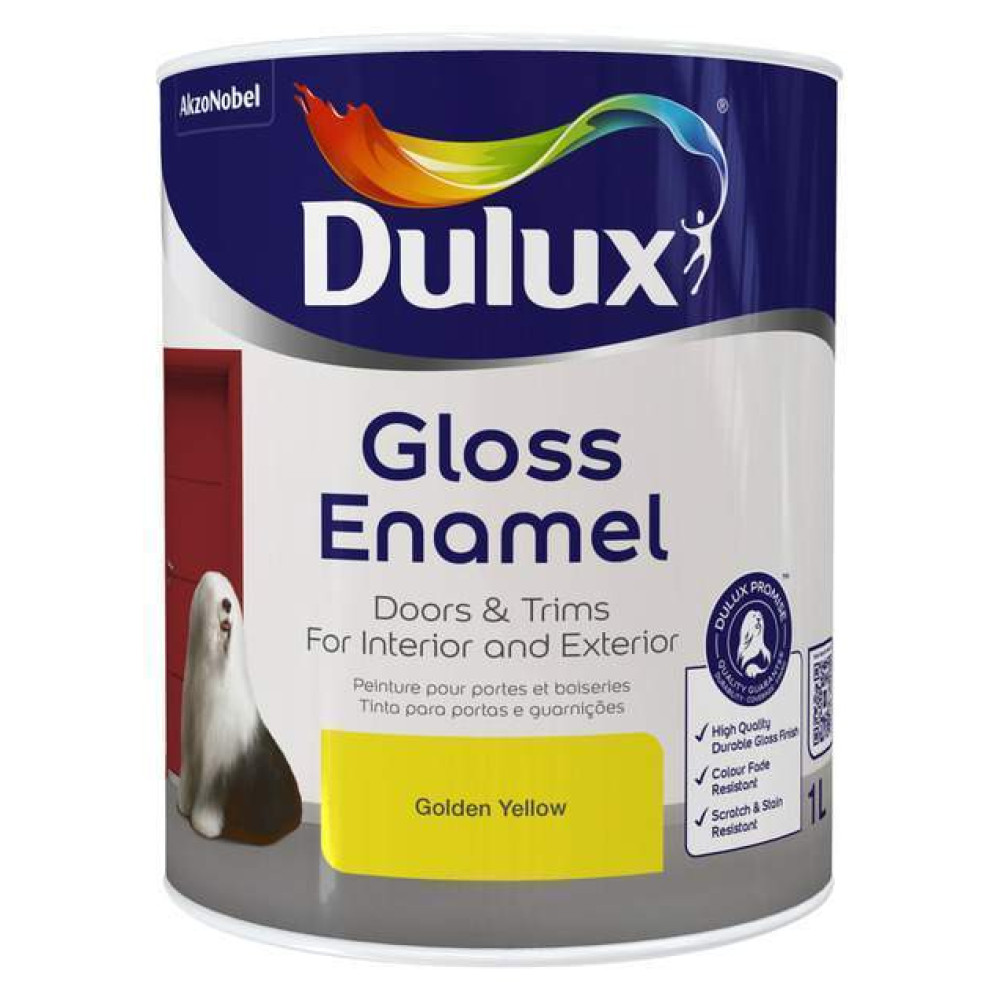 Dulux - Gloss Enamel - Golden Yellow - 1L