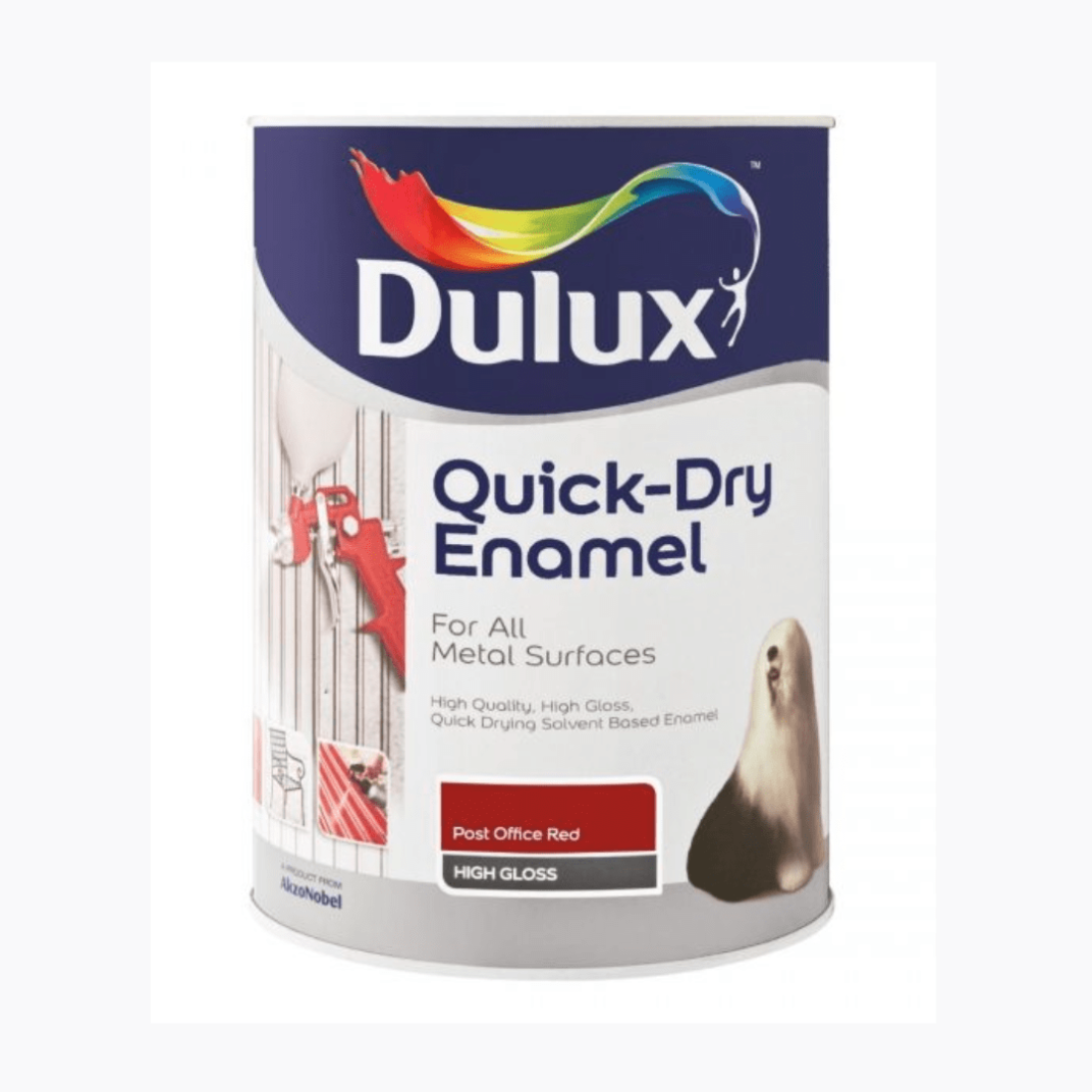 Dulux - Quick Dry - Enamel - Post Office Red - 5L