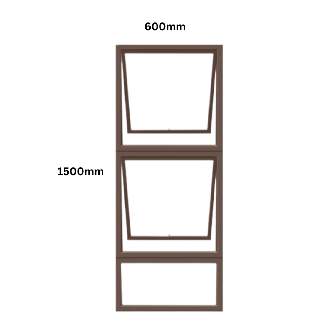 Aluminium - Econo - Window Top Hung - PTT615 - Bronze