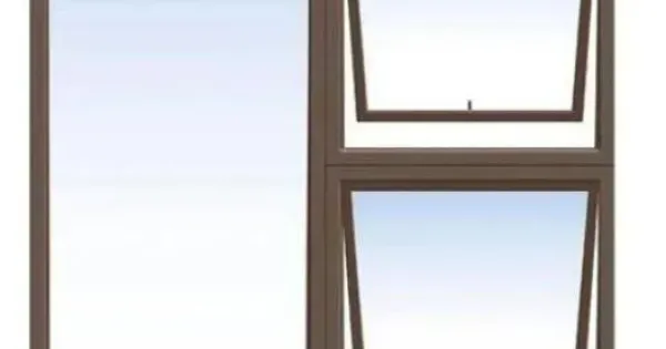 Aluminum - Window - 1500mm x 1200mm Bronze - (ND4) Top Hung PTT1512 (Econo)