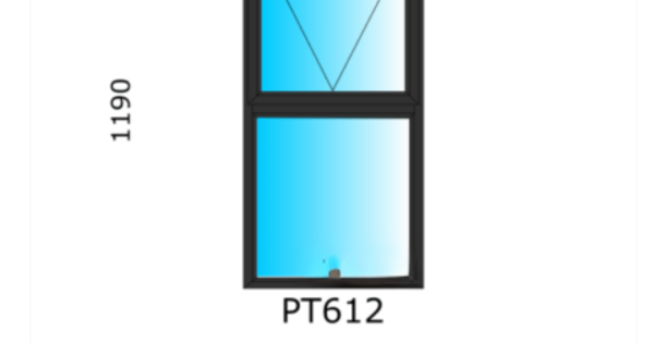 Aluminium - Charcoal - Window Top Hung - PT612