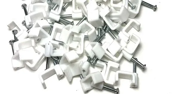 Cable Clips - 12mm Flat (100 Pack)