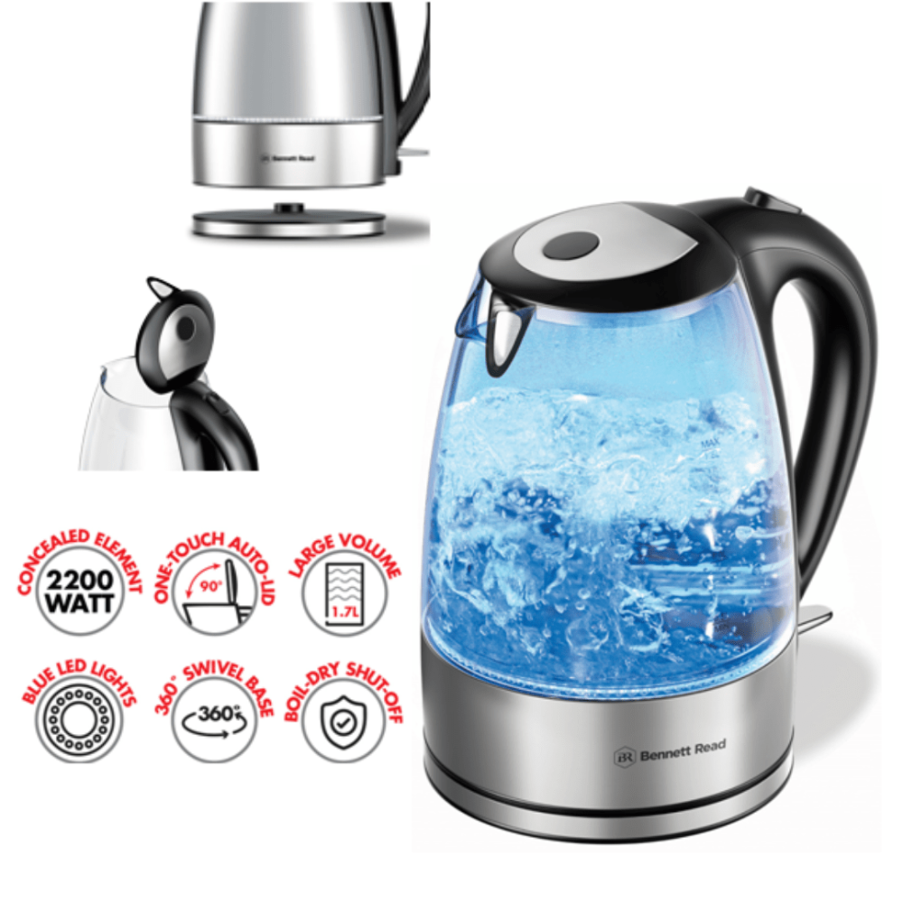 Bennett Read 1.7L Classique Glass Kettle | Elegant & Durable Kitchen Kettle