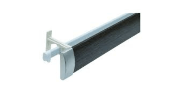 Pelmet Pole - Grey Veneer Lilly - 33mm - Assorted Size - 1.5 Meters